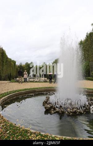 The grove of the Three Fountains of Versailles Palace in Paris, France ...
