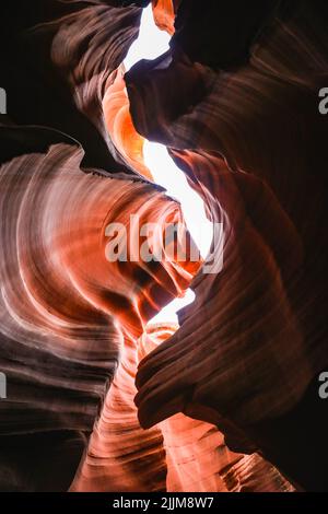A vertical shot of the Antelope Canyon in Arizona USA Stock Photo - Alamy