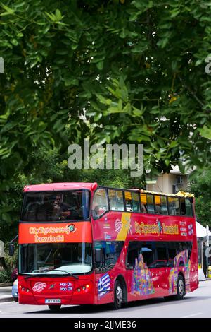 Tourist bus, Thessaloniki, Macedonia, Greece Stock Photo - Alamy