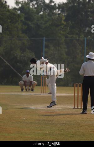 A closeup of a Cricket Match in Hyderabad Collage Stock Photo - Alamy
