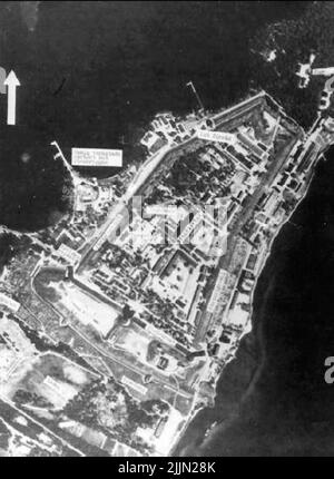 Aerial photo of the old stone bridge at Potarch, in Royal Deeside ...