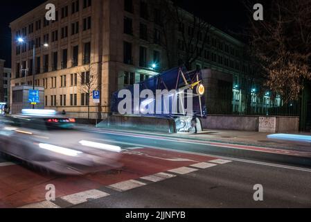 Warsaw Matro station entrances Stock Photo - Alamy
