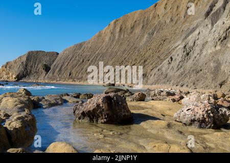 Blue clay slopes in Maltese Islands, Malta Stock Photo - Alamy