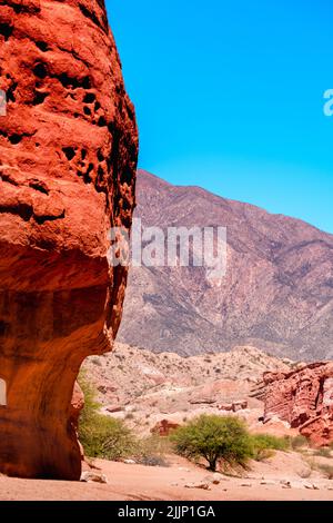 A mesmerizing view of the red rock mountains against a cloudy sky Stock ...