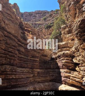 view inside Jacob's canyon, Rhodes island, Attavyros Stock Photo - Alamy