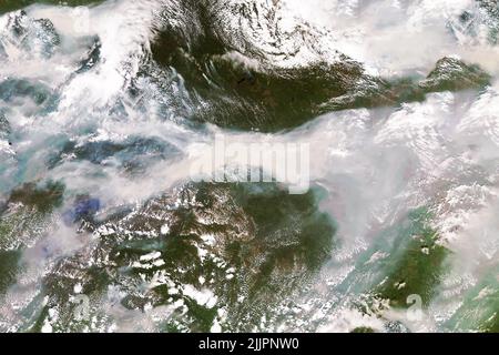 Forest fires, disasters from space. Elements of this image furnished by ...