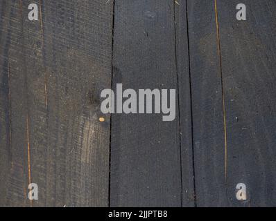 Background from burnt boards. Black wood. Burnt wood wall. Boards after ...
