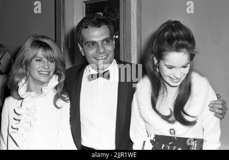 Julie Christie with Geraldine Chaplin at the premiere party for Dr ...