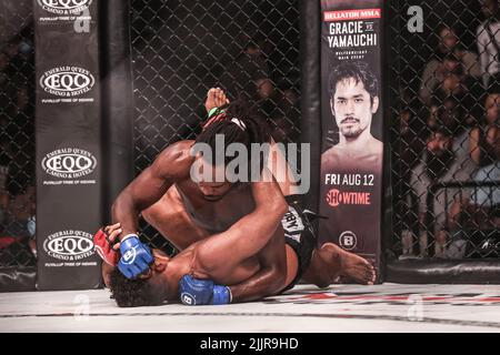 Jason Jackson delivers elbows to Douglas Lima at Bellator 283. Jason ...