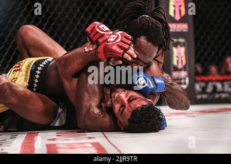 Jason Jackson works for control while inside Douglas Lima’s guard at ...