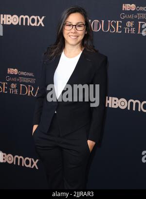 Sara Hess arrives at The HBO Original Drama Series HOUSE OF THE DRAGON ...
