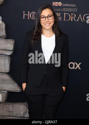 Sara Hess arrives at The HBO Original Drama Series HOUSE OF THE DRAGON ...