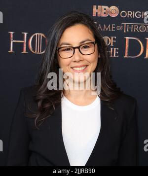 Sara Hess arrives at The HBO Original Drama Series HOUSE OF THE DRAGON ...