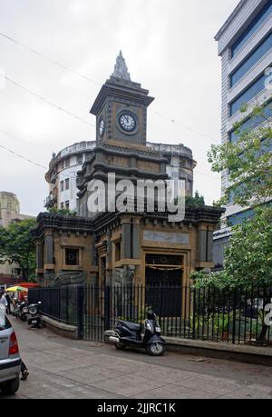 Building erected to the memory of Bomonjee Hormarjee Wadia and clock ...
