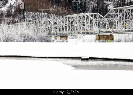 Old Knik Bridge Stock Photo - Alamy