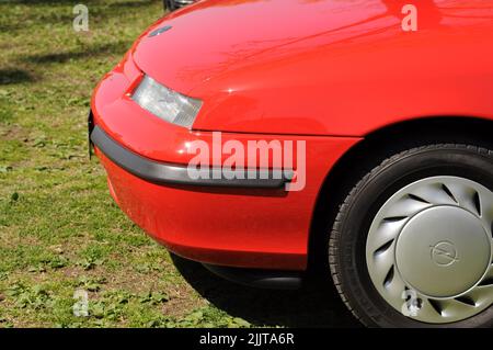 An old red Opel Calibra on display at a car show Stock Photo - Alamy