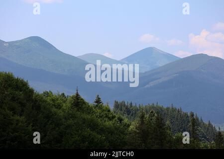 IVANO-FRANKIVSK REGION, UKRAINE - JULY 26, 2022 - The Carpathian ...