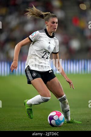 Germany's Jule Brand during the UEFA Women's Euro 2025 Group C match at ...