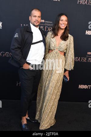 Abner Ramirez and Amanda Sudano Ramirez attend the HBO Original Drama ...