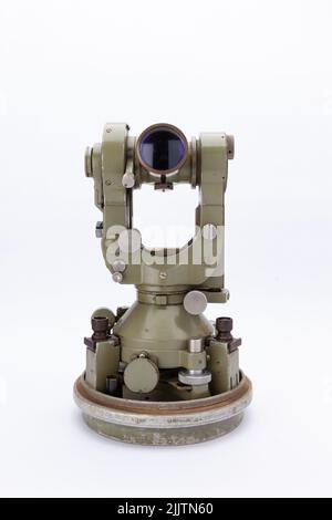The Wild Heerbrugg T2 theodolite isolated on white background Stock ...