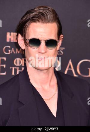 Matt Smith attends the House of the Dragon conference at pop culture ...