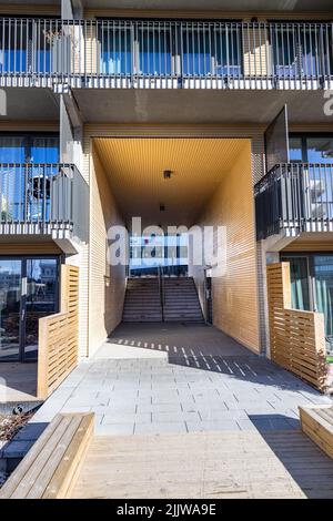 Urban Ulven Okern new buildings crane in Oslo Norway Stock Photo - Alamy