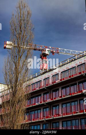 Urban Ulven Okern new buildings crane Oslo Norway Stock Photo - Alamy