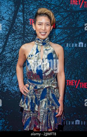 Monique Kim attends the “THEY/THEM” New York City Premiere at Studio ...
