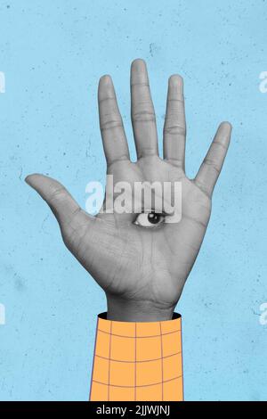 Exclusive minimal magazine sketch image of purposeful lady rising ...