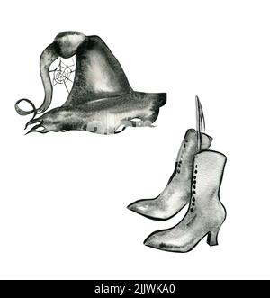 witch hat cartoon vector symbol icon design. Beautiful illustration ...