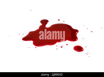 Spilled red wine puddle isolated on white background. Red wine puddle ...