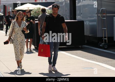 Isabel Hernáez, Girlfriend of Carlos Sainz, Ferrari F1 Team during the ...