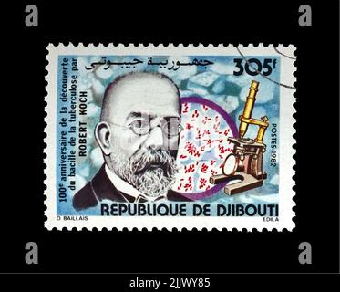 Robert Koch (1843-1910), tuberculosis scientist, explorer, tubercle ...
