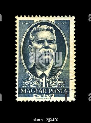 Maxim Gorky aka Alexei Maximovich Peshkov (1868-1936), famous Russian writer, dramatist ...