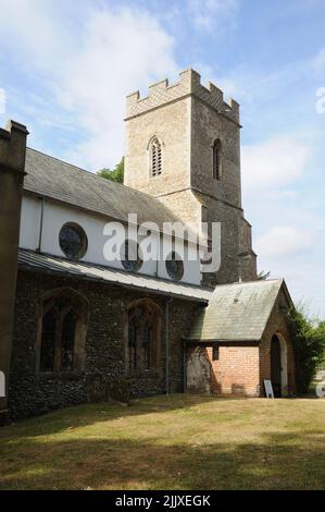 St Peter's Church, Little Thurlow, Suffolk Stock Photo - Alamy