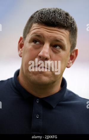 Wigan warriors Head Coach Matt Peet at the Betfred Super League ...
