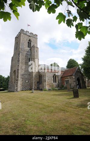 St Peter & St Paul Church, Kedington, Suffolk Stock Photo - Alamy
