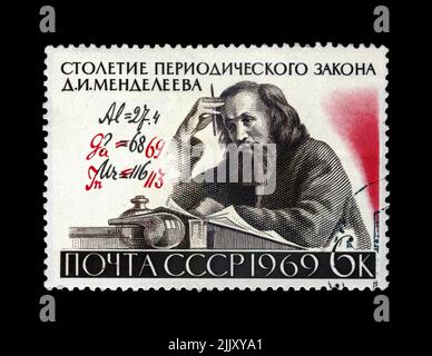 Dmitri Mendeleev(1834-1907) with author's Formula corrections, Century ...