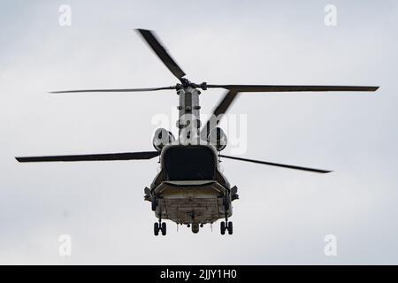 RAF Chinook Farnborough Airshow 2022 Stock Photo - Alamy