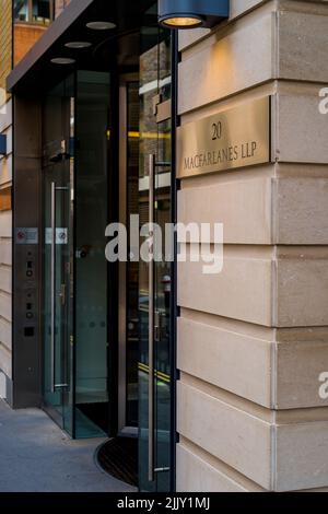 Macfarlanes LLP HQ London - City of London Law Firm Macfarlanes HQ, 20 ...
