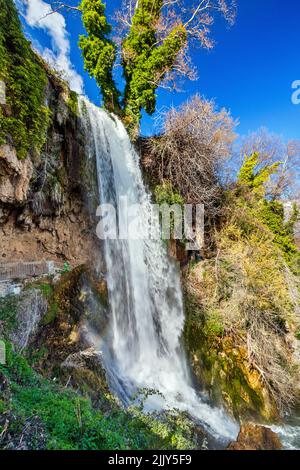 Edessa town and its famous waterfalls, Pella, Macedonia, Greece Stock ...
