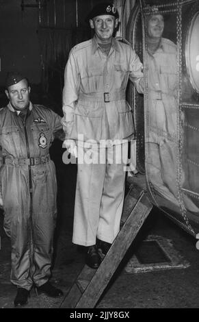 FIELD MARSHAL BERNARD MONTGOMERY at left with Red Army Commander Georgy ...