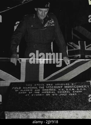 Viscount Montgomery. July 16, 1947 Stock Photo - Alamy