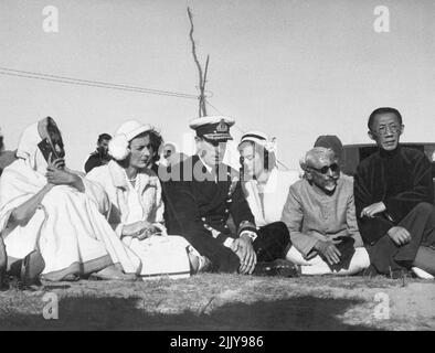 The funeral of Edwina Mountbatten, Countess Mountbatten of Burma aboard ...