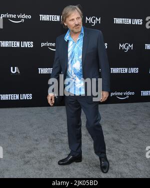 Viggo Mortensen arrives at the premiere of "Thirteen Lives" on Thursday ...