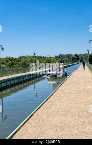 Bridge over the Loire in the famous historical city of Amboise, France ...