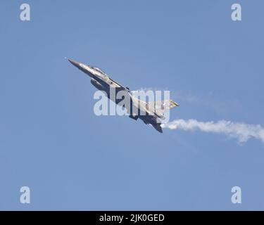 The Greek Air Force F-16 Reserve aircraft at the 2022 RIAT Stock Photo ...