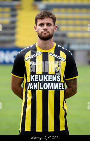 Lierse's Thibaut Van Acker poses for the photographer at the 2022-2023 photoshoot of Belgian ...
