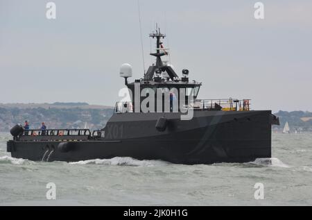 The XV (Experimental Vessel) Patrick Blackett arrives at Portsmouth ...