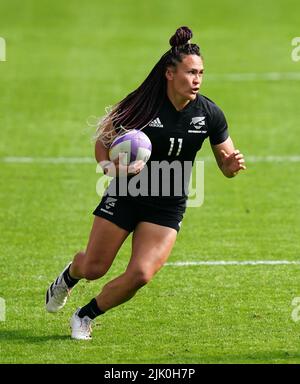 New Zealand's Portia Woodman during the Women's Rugby World Cup Quarter ...